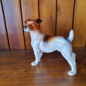 Vintage Jack Russell Dog Figure Made by Melba Ware. - Etsy