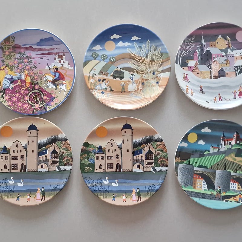 6 Inch Pottery Plates - Etsy UK