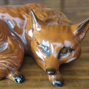 Vintage Beswick Fox Curled Model Number 1017 Designed by Arthur ...
