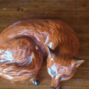 Vintage Beswick Fox Curled Model Number 1017 Designed by Arthur ...