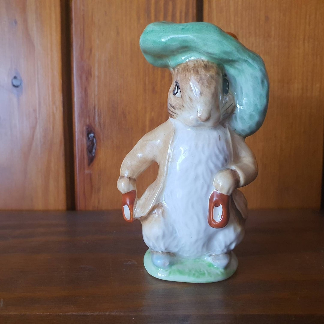 Vintage Beswick Beatrix Potter Benjamin Bunny Porcelain Figurine. BP ...