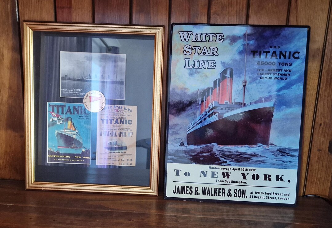 Commemorative Items Celebrating the RMS Titanic Which Sank on Her ...