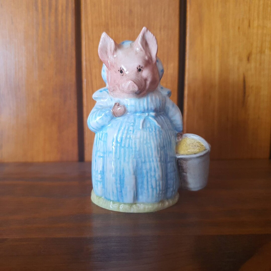 Vintage Beswick Beatrix Potter Aunt Pettitoes Porcelain Figurine. BP ...