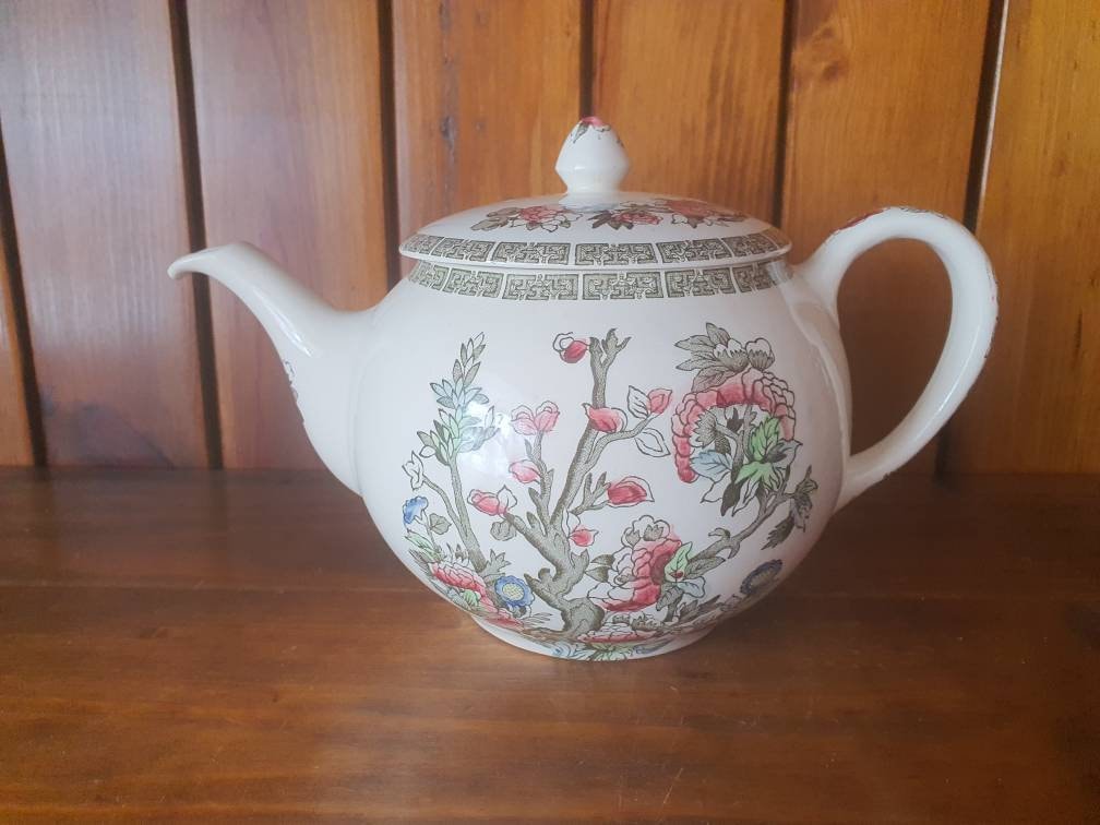 Vintage Indian Tree Teapots. Two Available. One by Johnson - Etsy