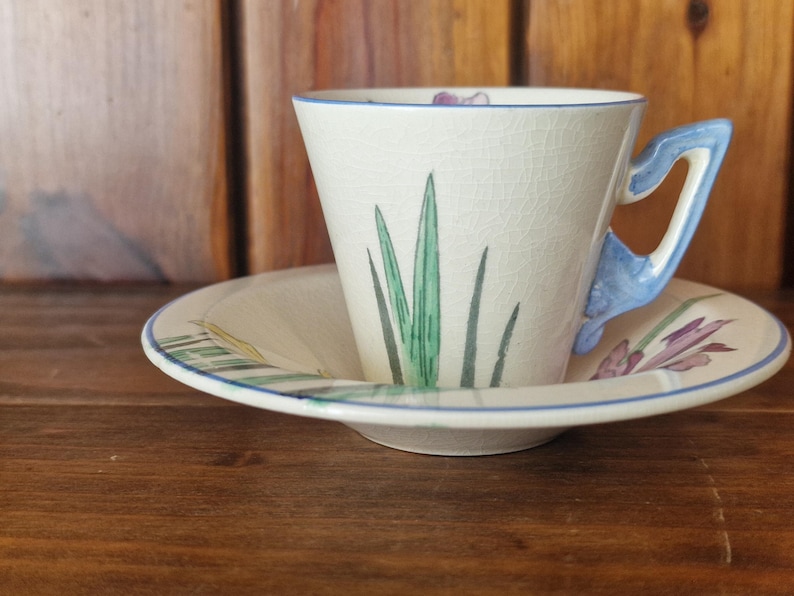 Vintage Burleigh Ware Coffee Set: Art Deco Zenith Iris Design - Etsy ...