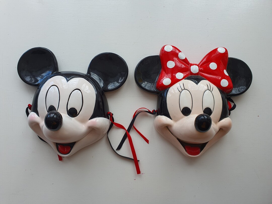 Vintage Schmid Disney Ceramic Wall Plaques. Mickey Mouse and Minnie ...