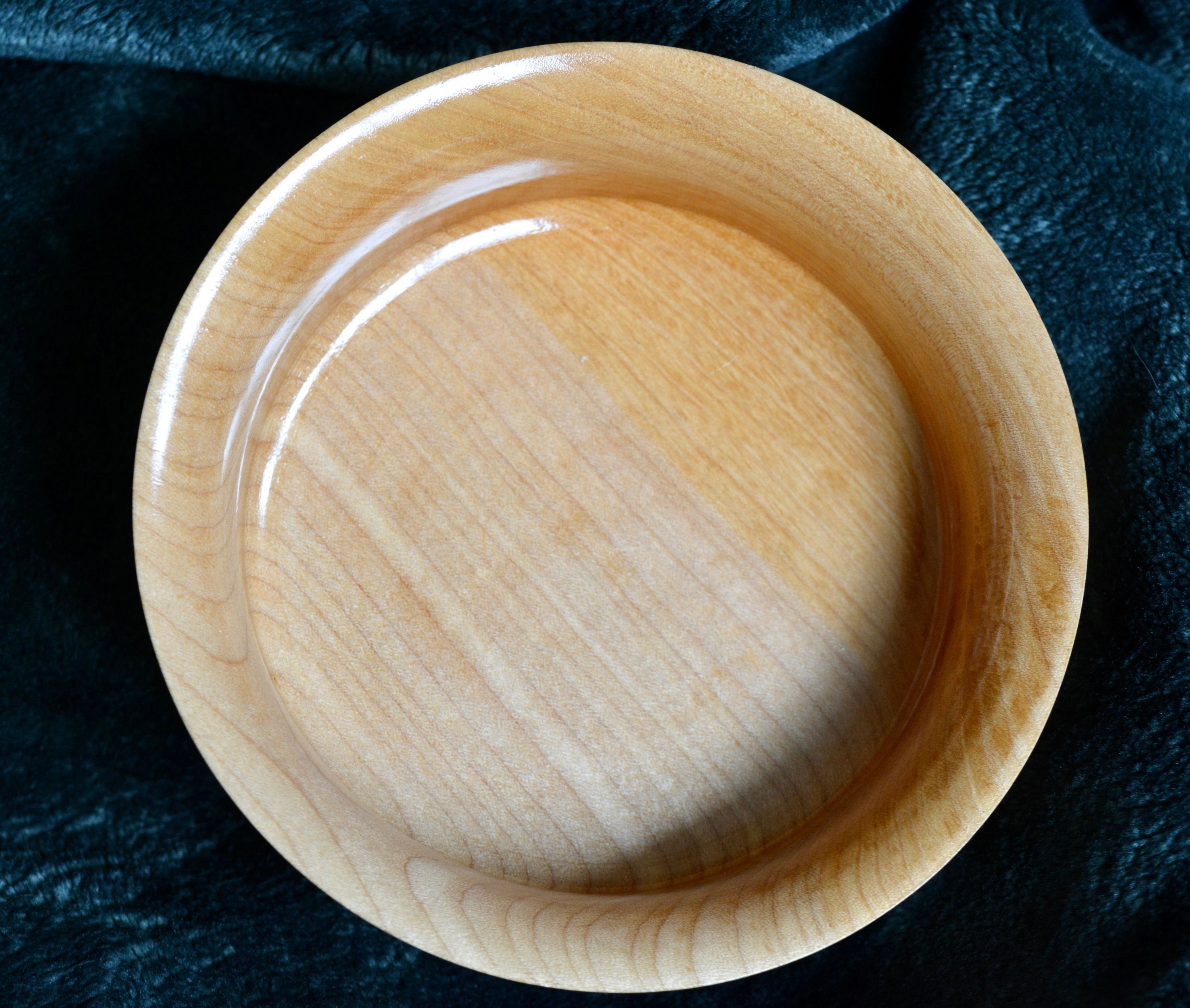 Hand Turned Straight Grained Maple Pedestal Bowl - Etsy