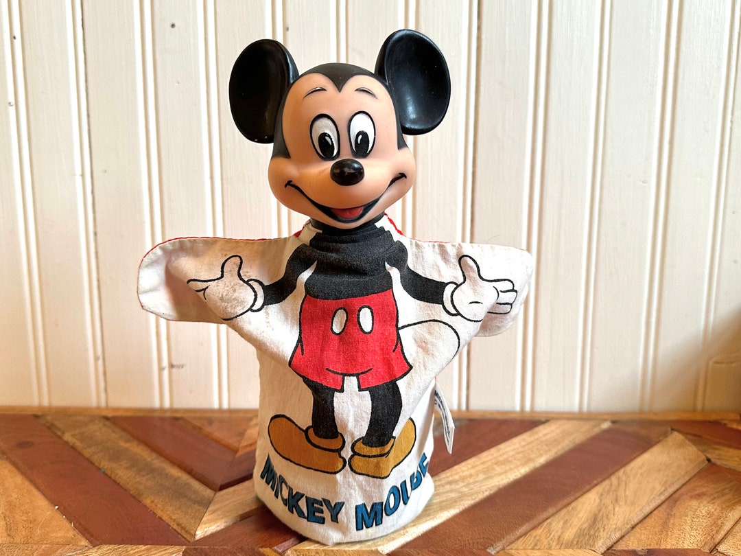 Vintage Disney Mickey Mouse Hand Puppet, Cloth Puppet - Etsy