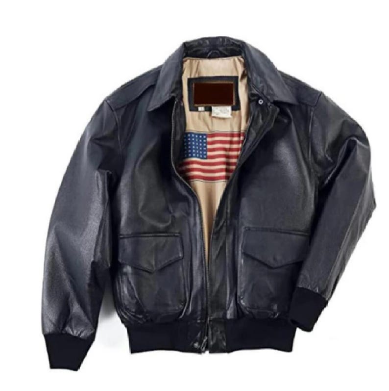 Mens A2 Leather Bomber Jacket - Etsy