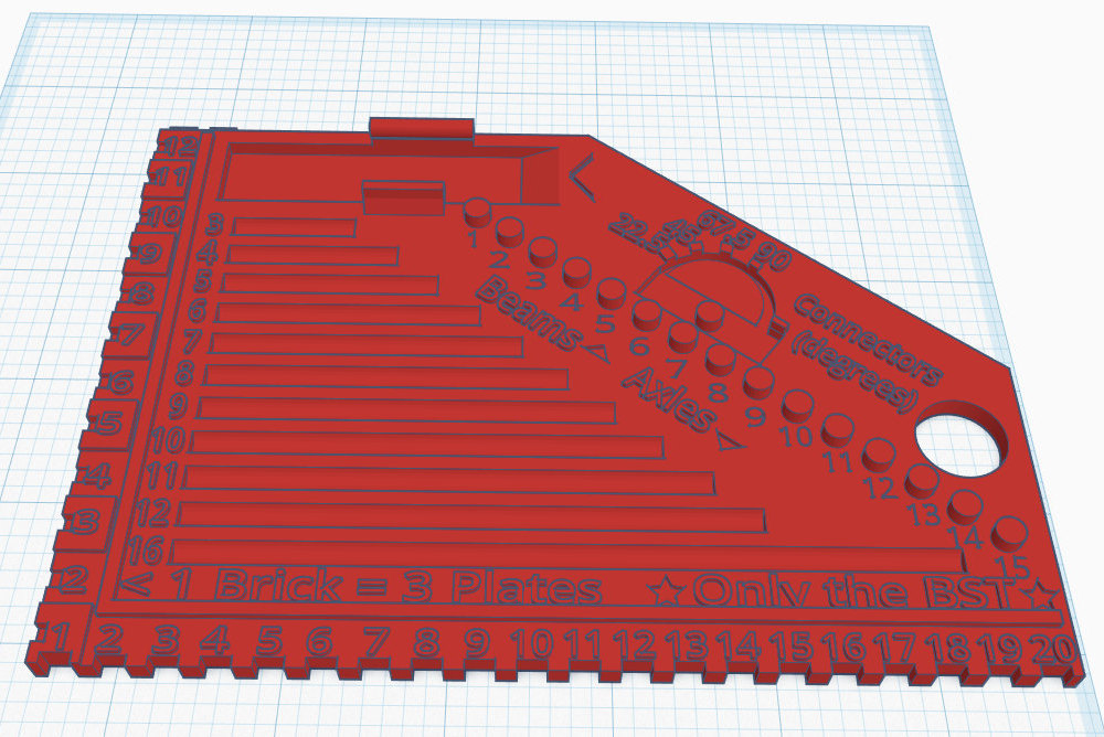 STL File for 3D Printing - the BST - Brick Sizing Tool - All Brick ...