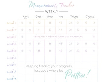 Inches Tracker - Etsy