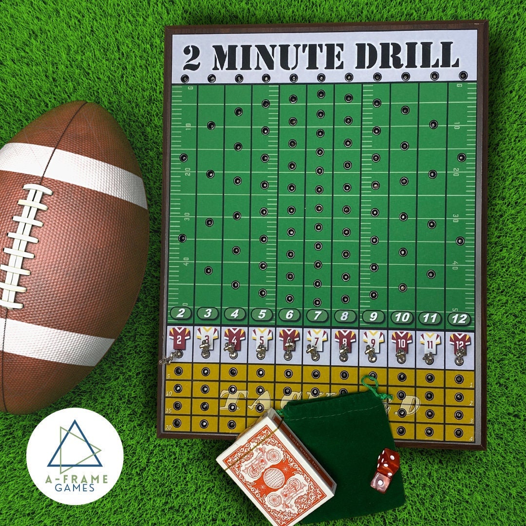 Magnetic Football Board Game - '2 Minute Drill' | Tabletop Game ...