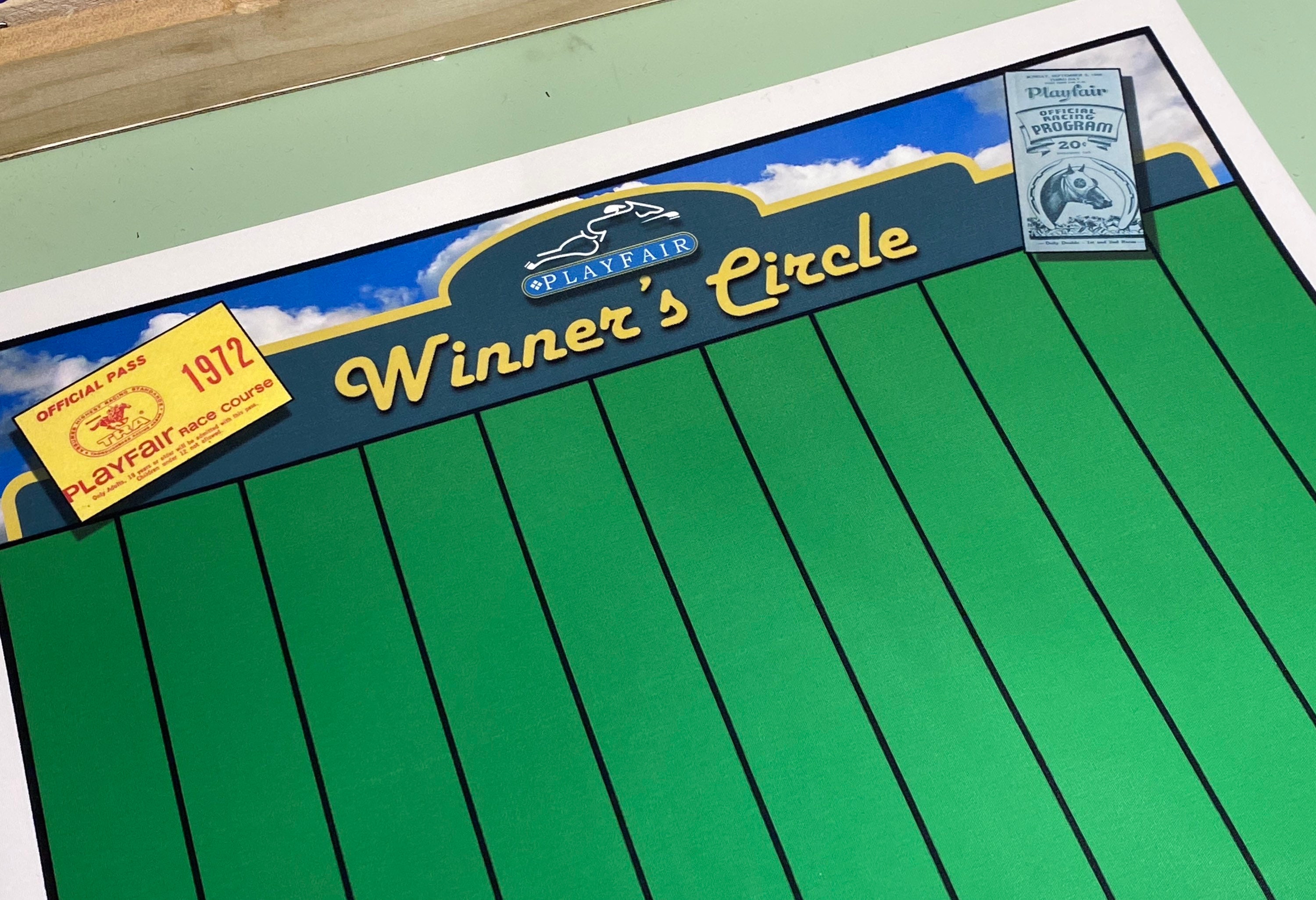 FULL CUSTOM Magnetic Horse Race Board Game 'winner's | Etsy