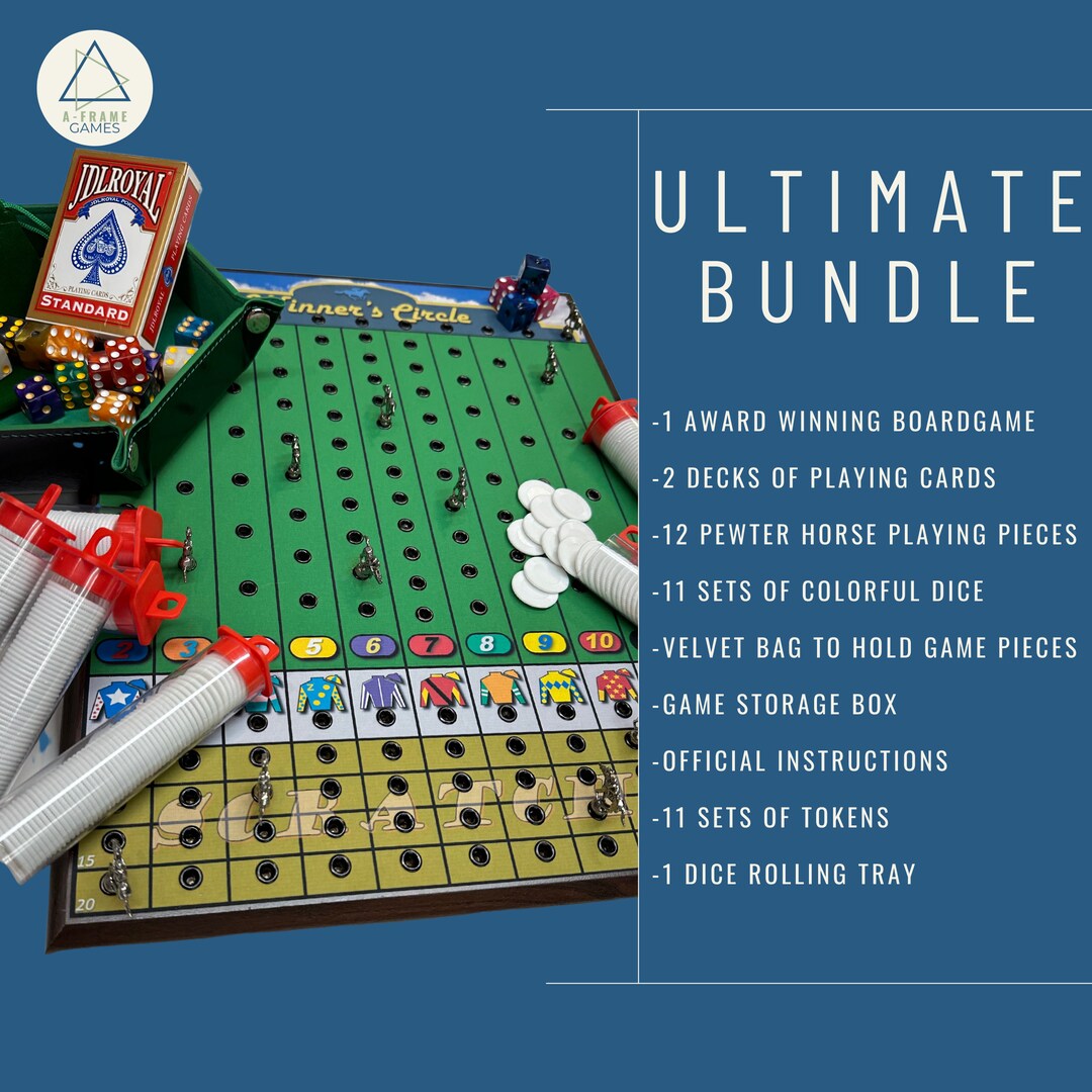 Bundle Magnetic Horse Race Board Game 'winner's Circle' Tabletop Game ...