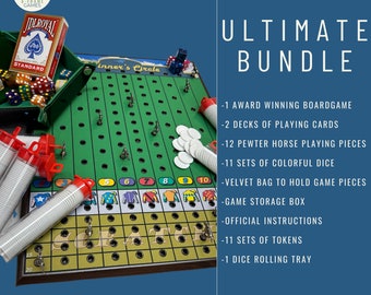 Magnetic Horse Race Board Game 'winner's Circle' Tabletop Game - Etsy