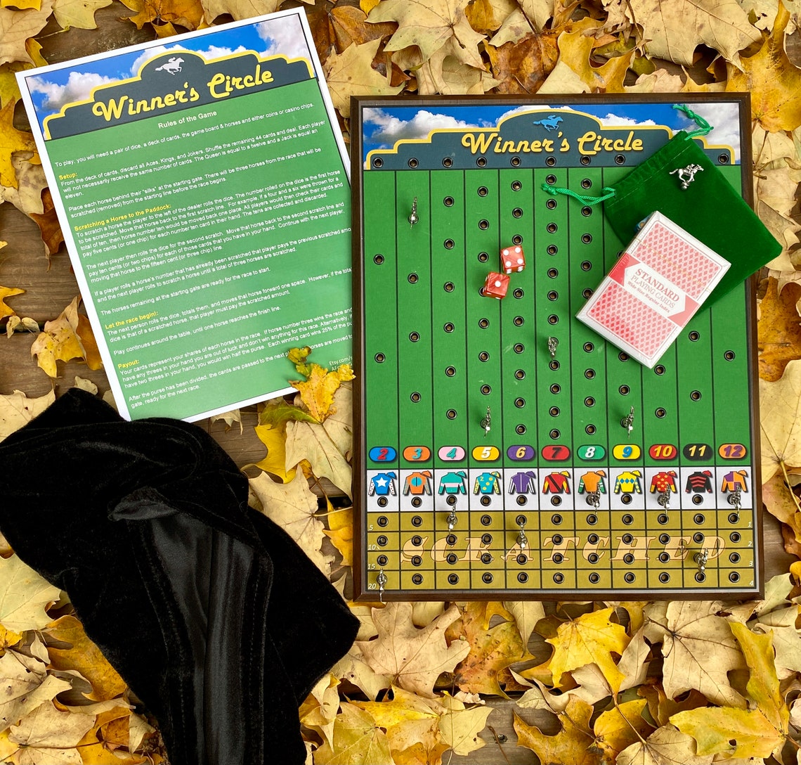 Magnetic Horse Race Board Game 'Winner's Circle' | Etsy