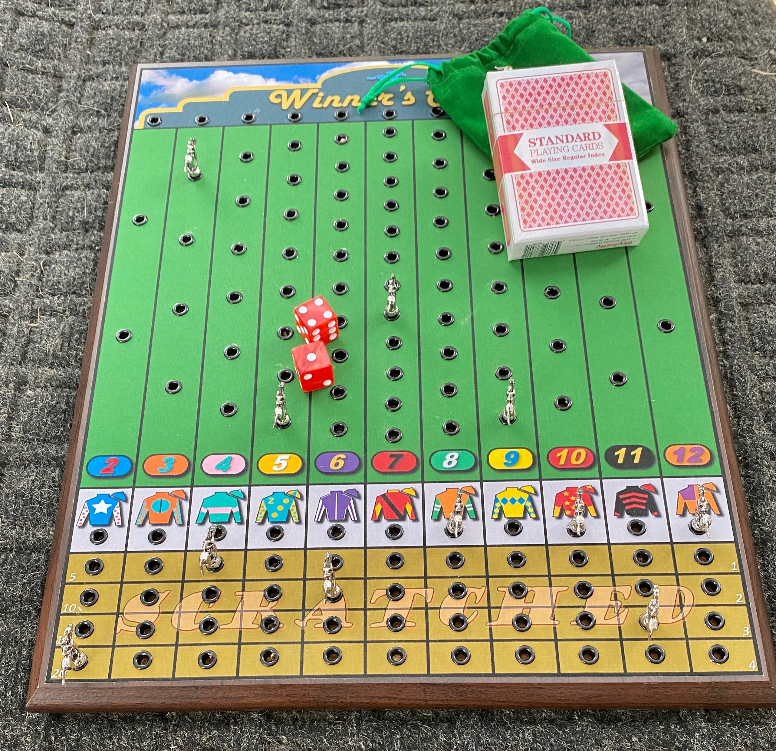 magnetic-horse-race-board-game-winner-s-circle-etsy