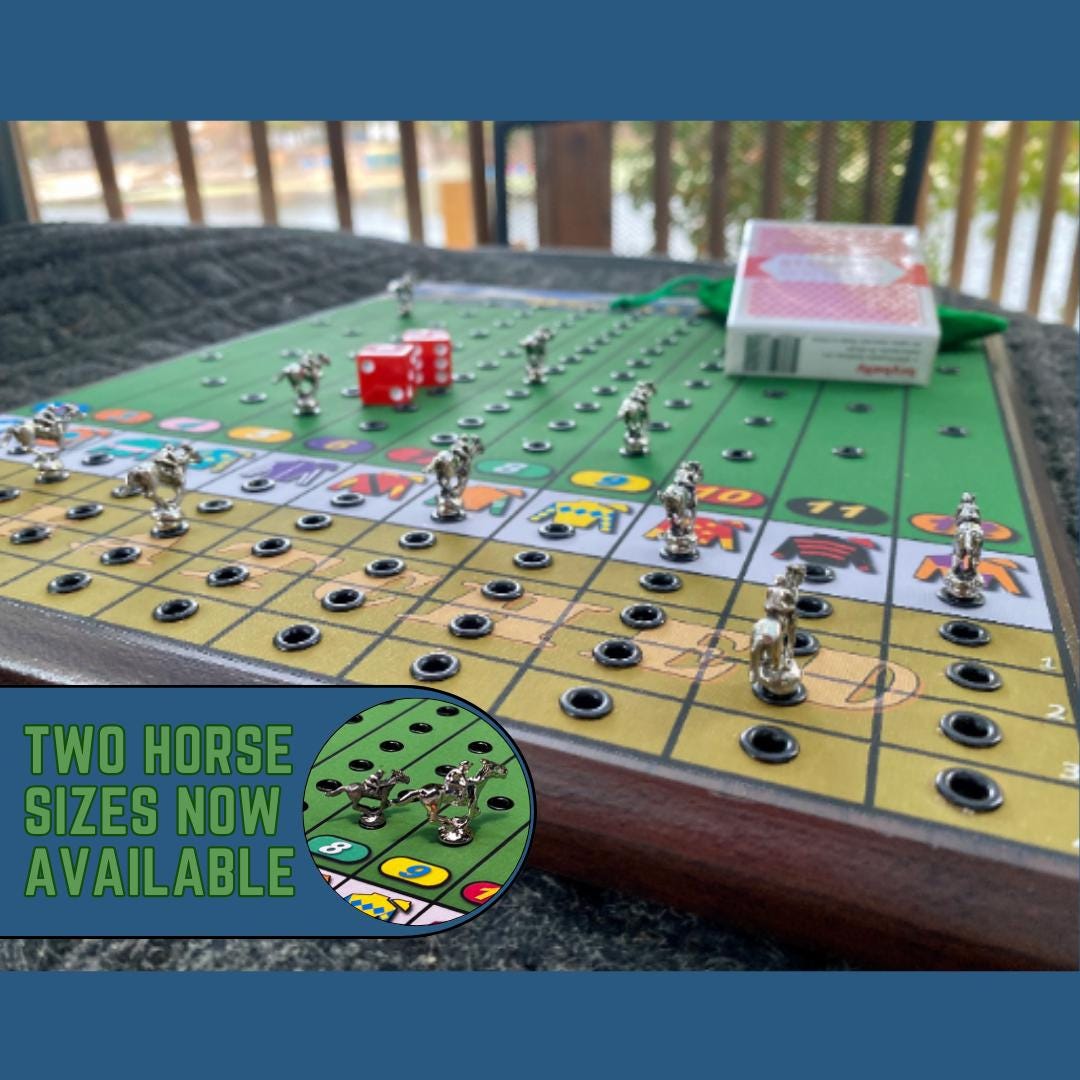 Magnetic Horse Race Board Game - 'winner's Circle' | Tabletop Game - Etsy