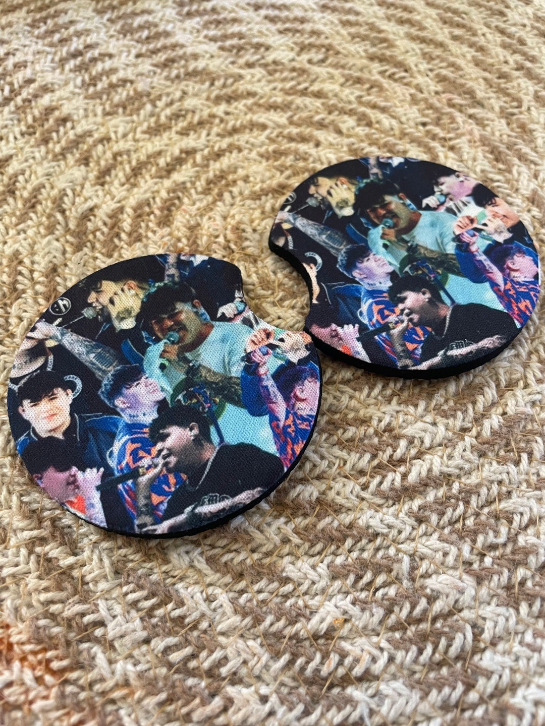Junior H Car Coasters - Set of 2 - Car & Stroller Accessories - Etsy