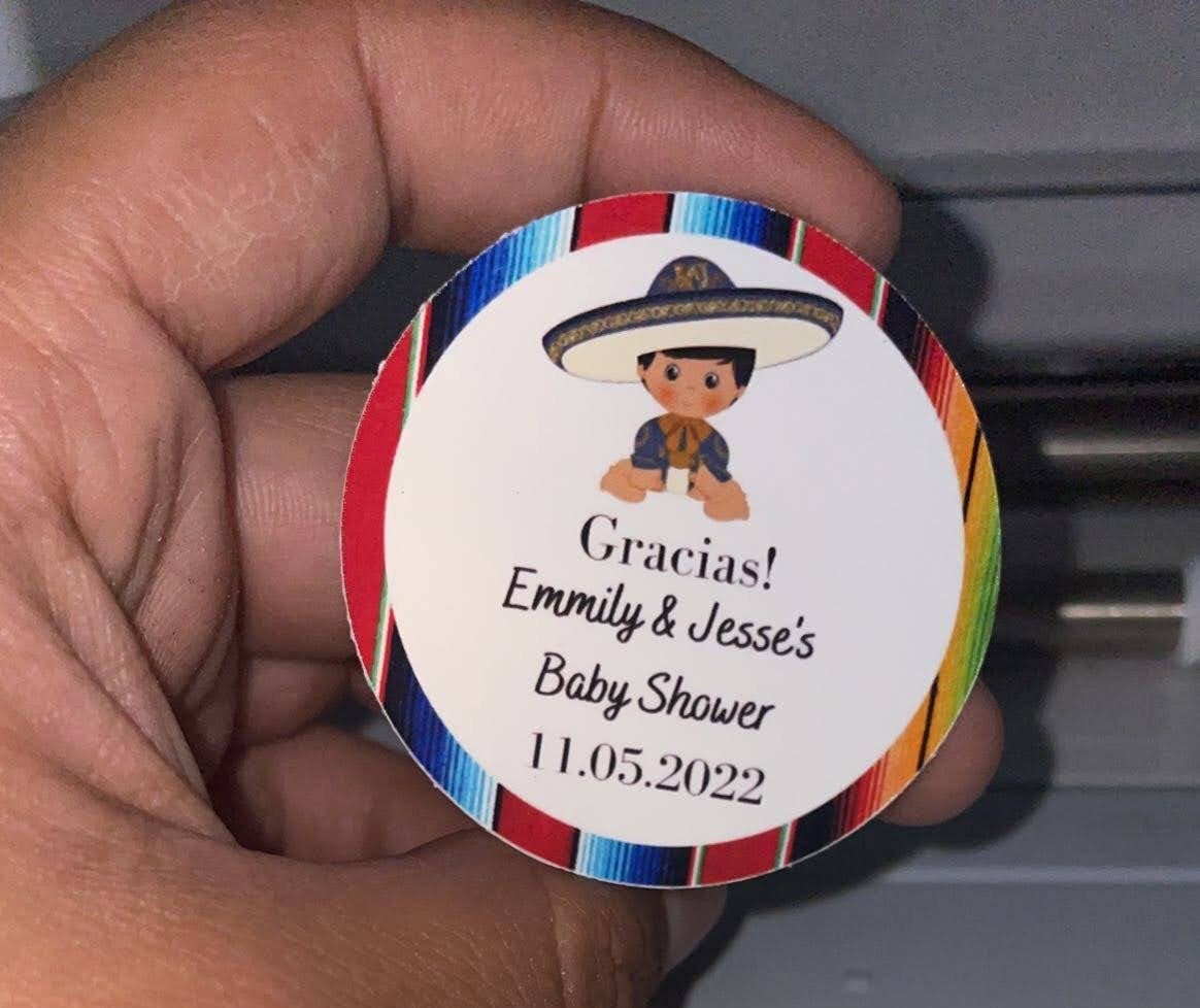 Baby Shower Charro Stickers, Mexican Theme Sticker - Etsy