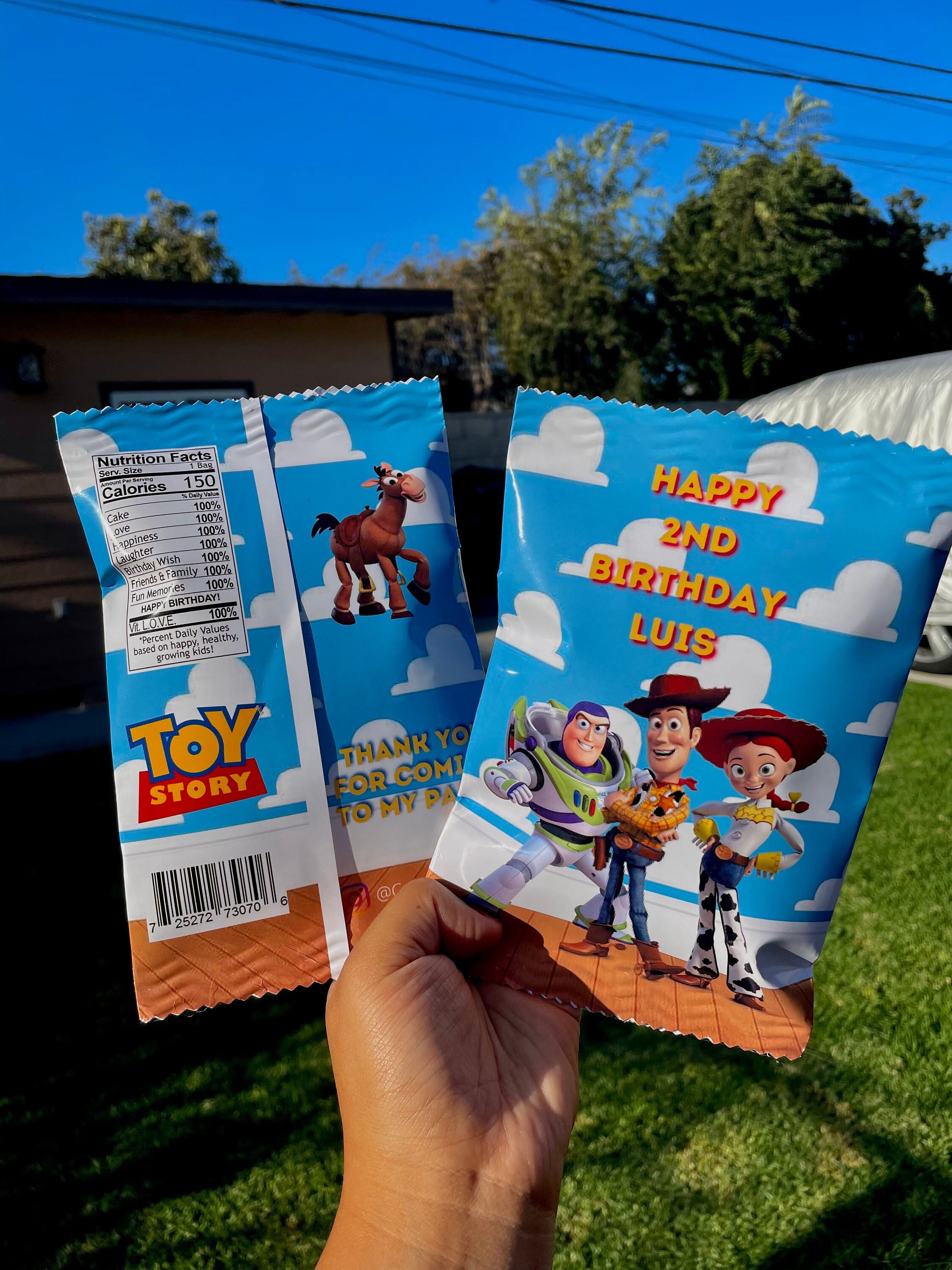 Custom Toy Story Chip Bags: Birthday Party Favors - Etsy