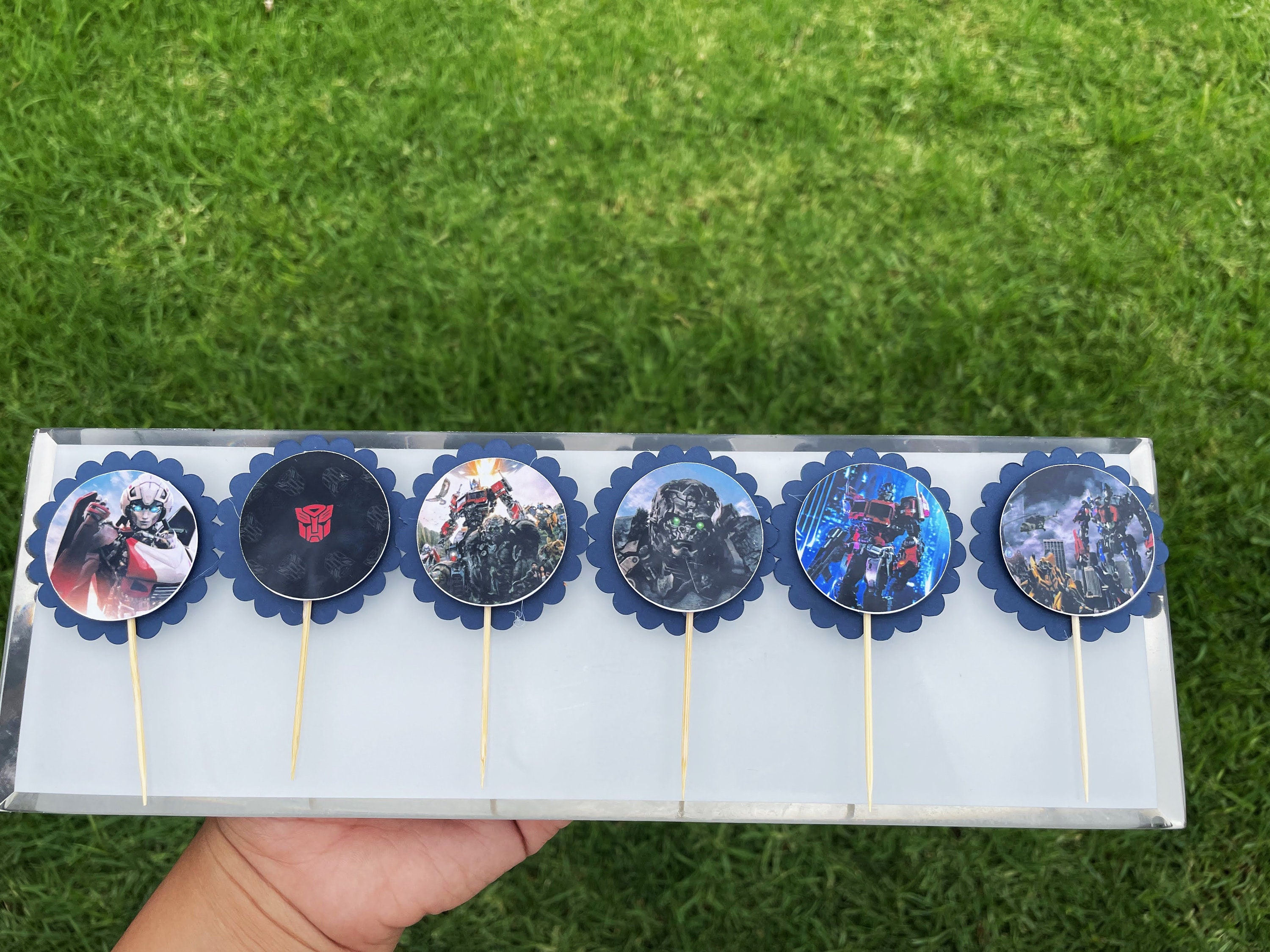 Transformer Cupcake Toppers: Birthday Party Favors, Set of 12 - Etsy