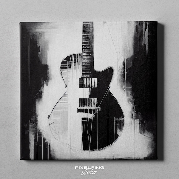 Abstract Guitar Art - Etsy