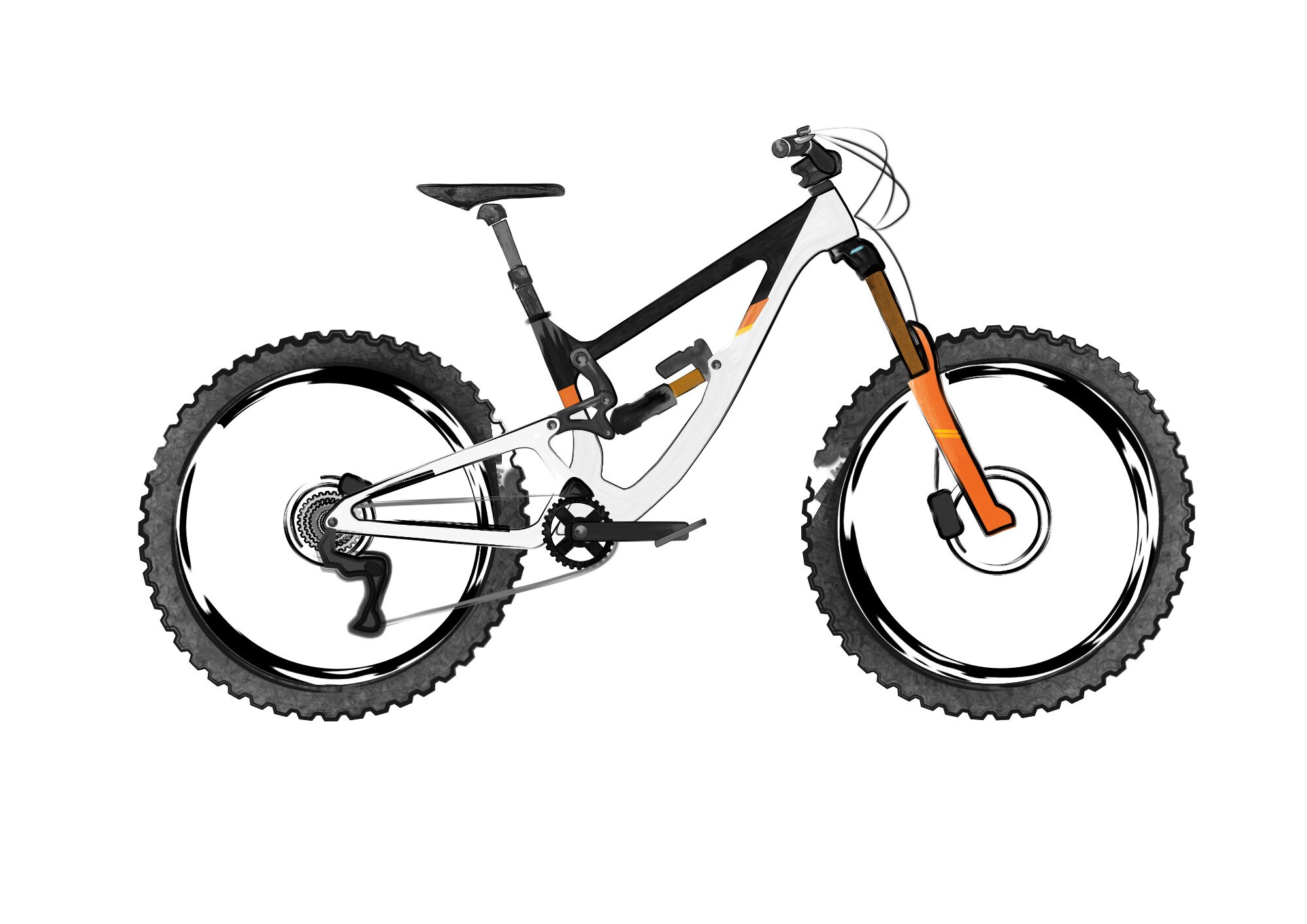 Your Mountain Bike Personalised Artwork Digital File - Etsy