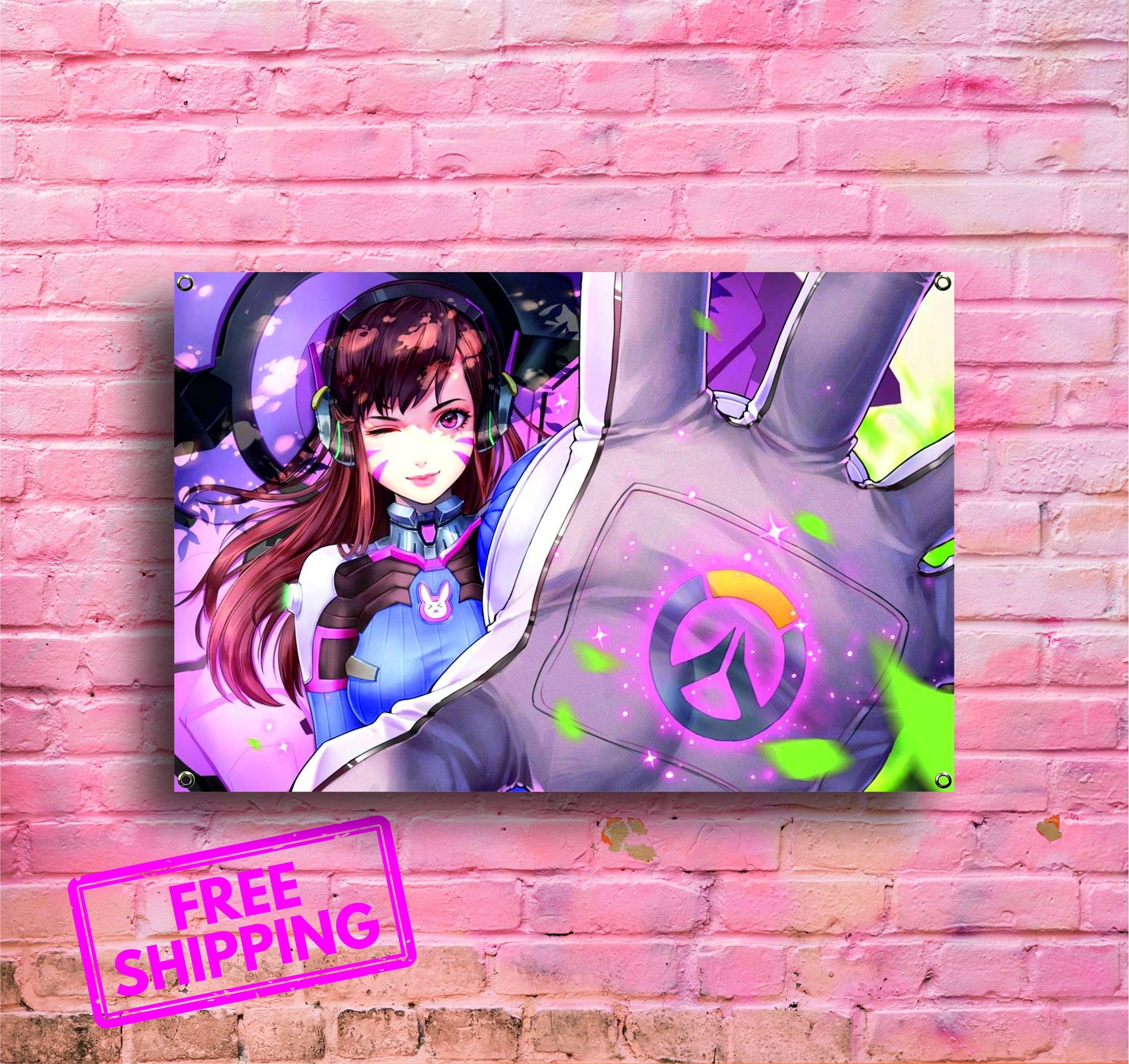 D.Va Heroes Overwatch Game room Gift Cybersport Decor | Etsy