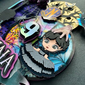 Wednesday Cake Topper, Wednesday Birthday Party, Centerpiece, Wednesday ...