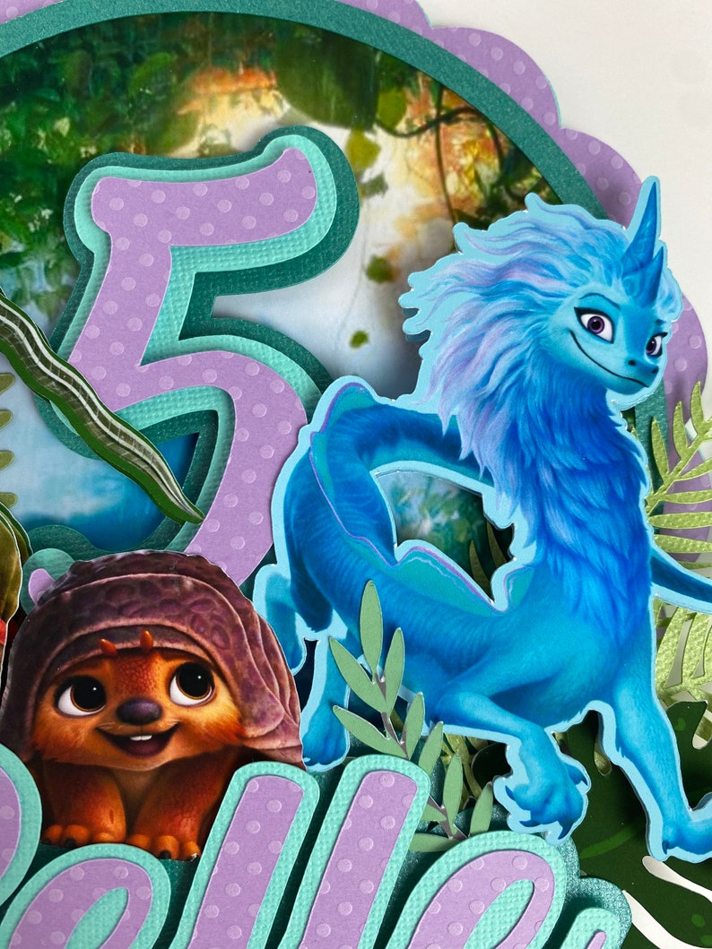 Raya Cake Topper Raya Party Decorations Raya and the Last - Etsy