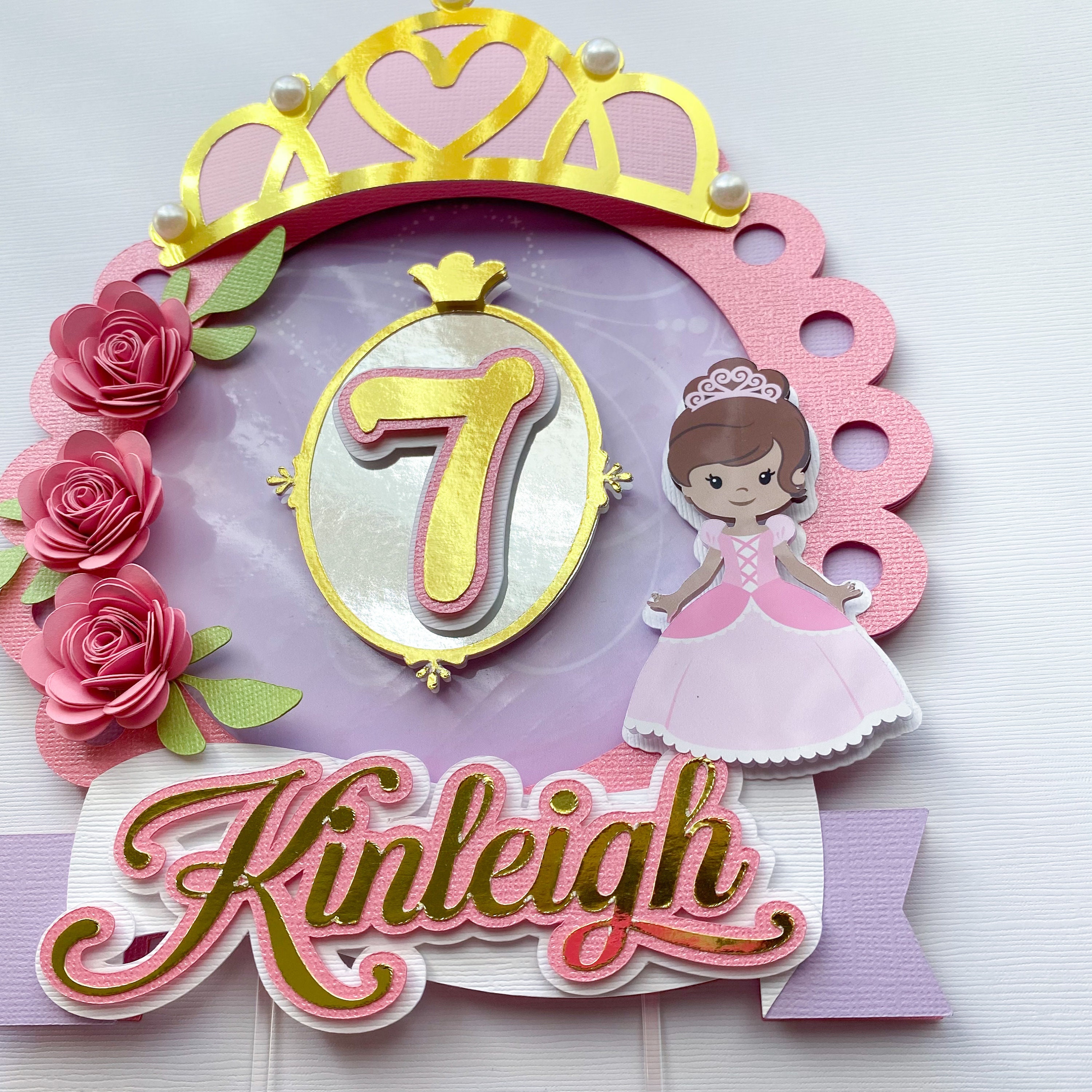 Princess Cake Topper Princess Party Decorations Princess - Etsy