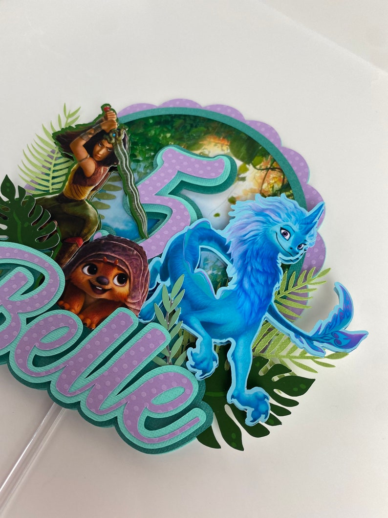 Raya Cake Topper Raya Party Decorations Raya and the Last - Etsy