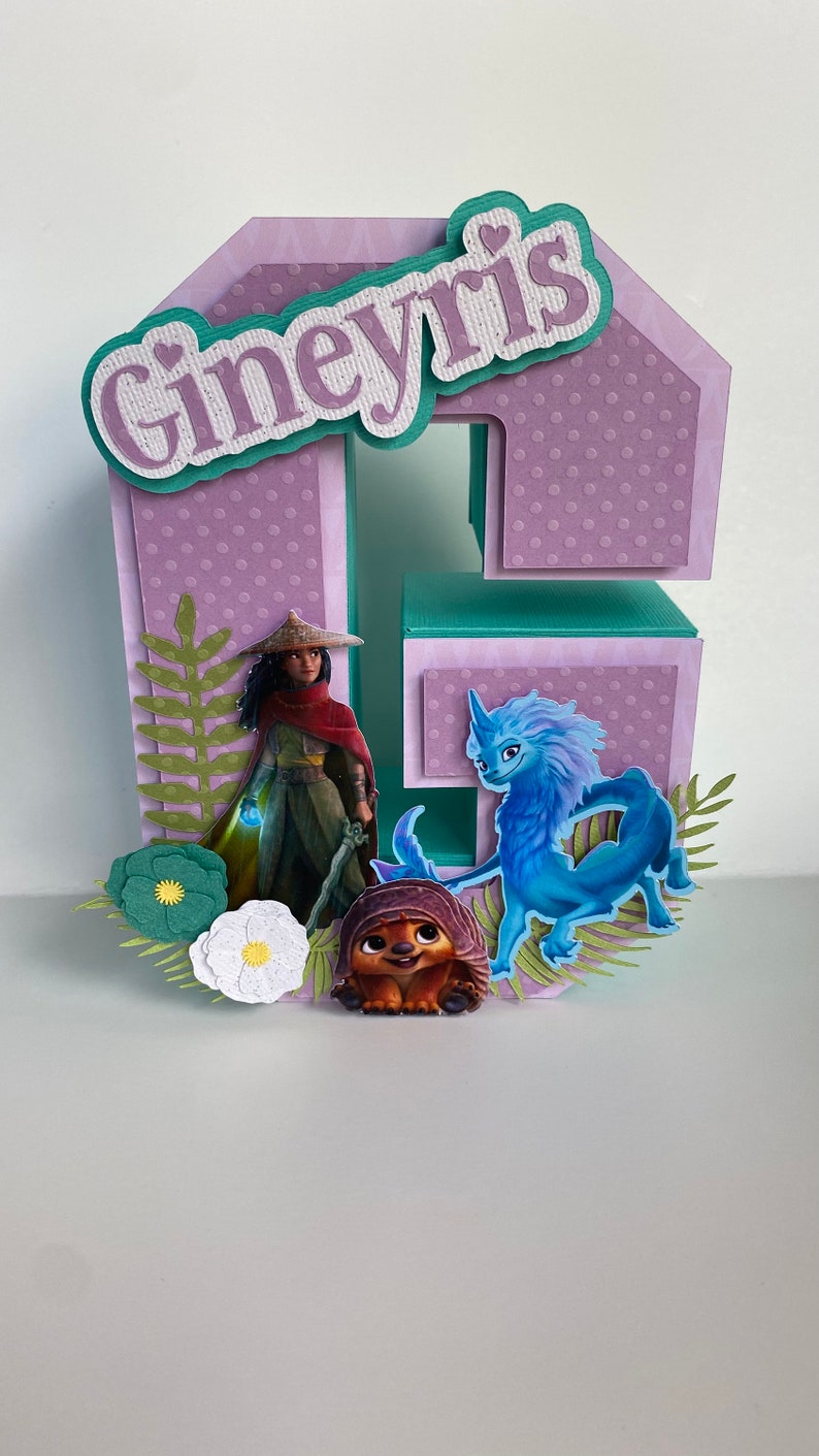 Raya 3D Letters Raya Party Decorations Raya and the Last - Etsy Canada