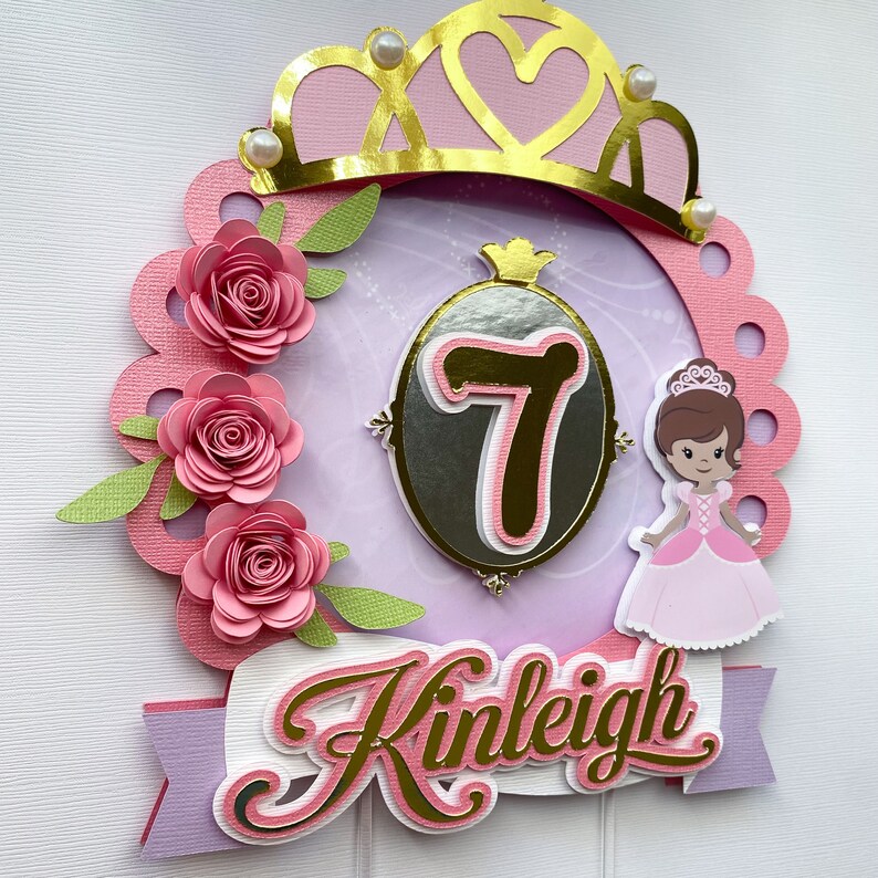 Princess Cake Topper, Princess Party Decorations, Princess Party ...
