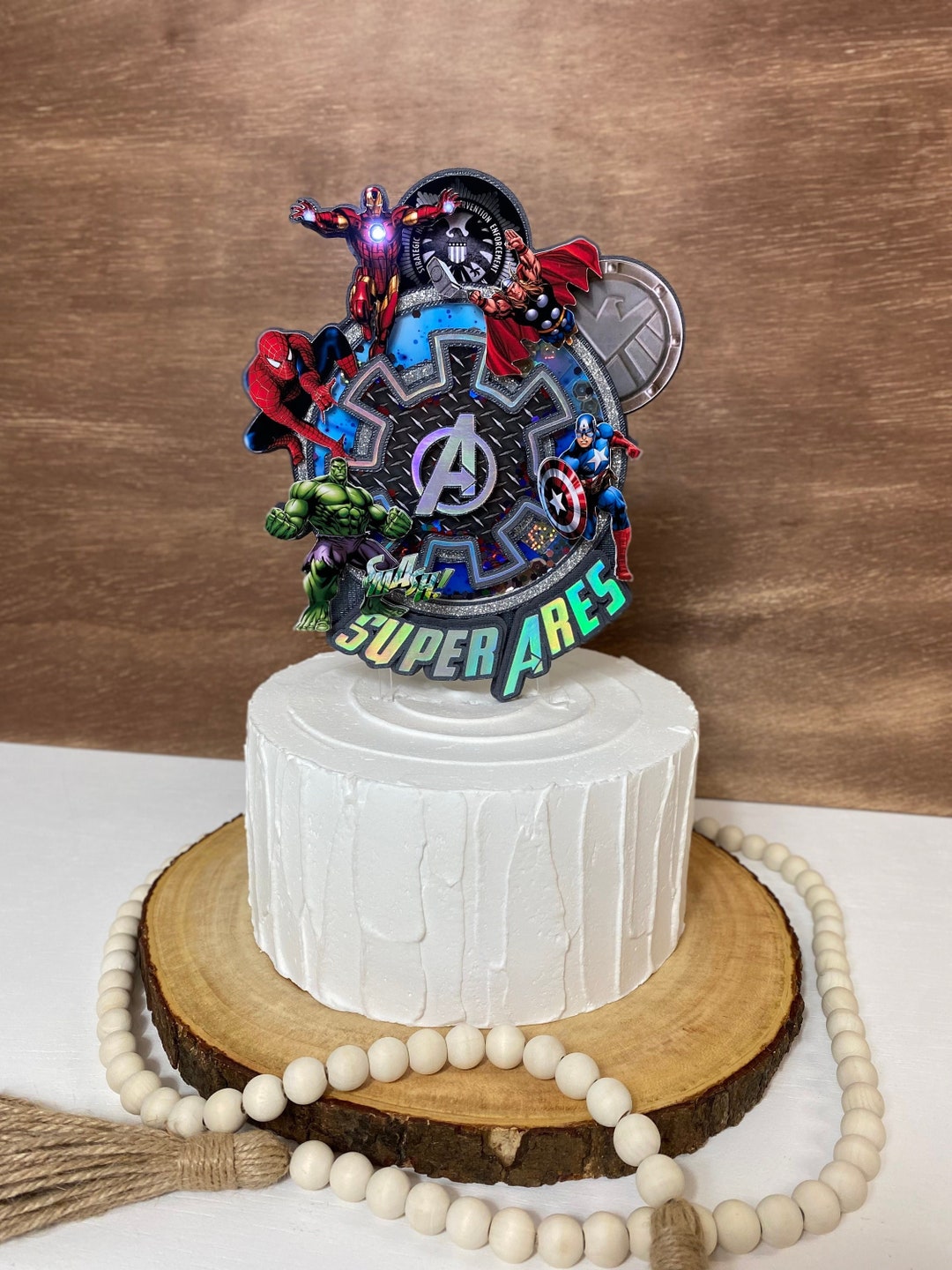 Avengers Cake Topper, Super Heroes Party Decorations, Super Heroes ...