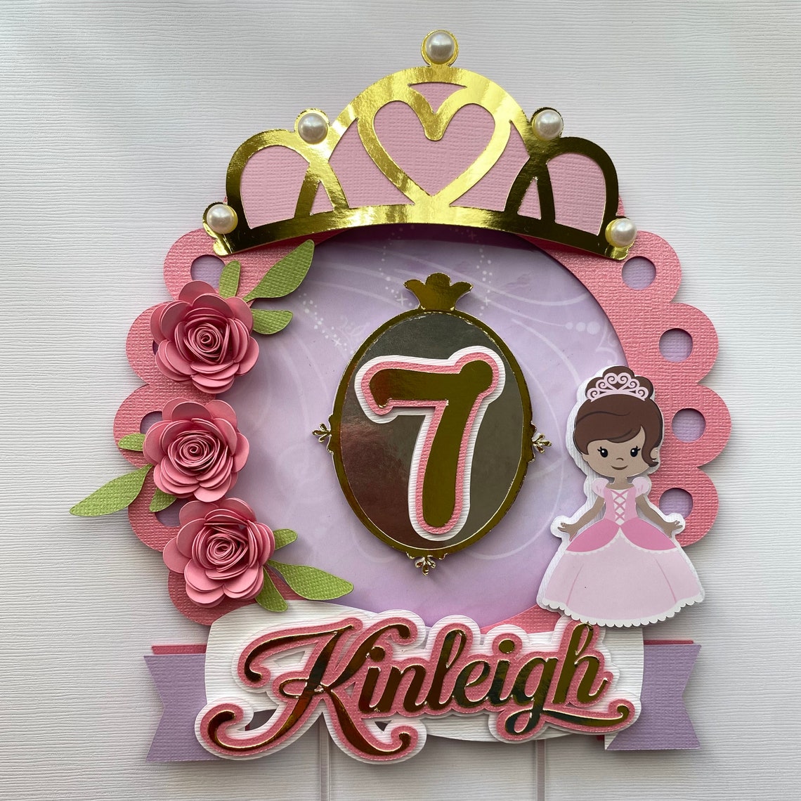 Princess Cake Topper Princess Party Decorations Princess - Etsy