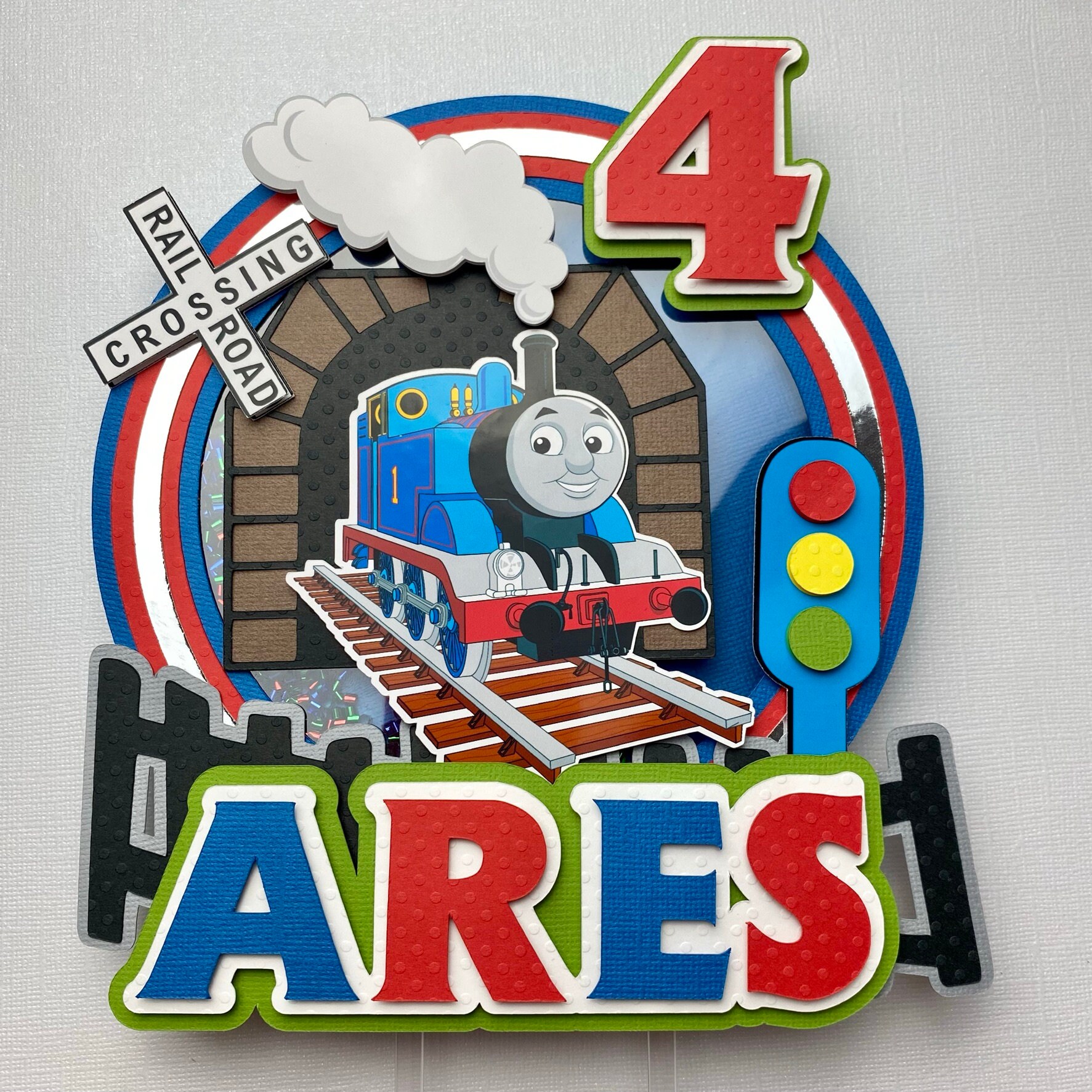 Thomas the Train Cake Topper Thomas the Train Birthday Party | Etsy