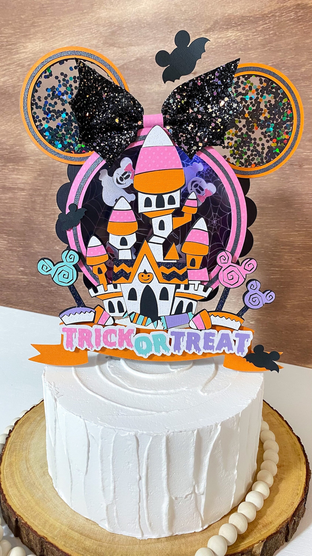 Haunted House Cake Topper, Halloween Cake Topper, Spooky Cake Topper ...
