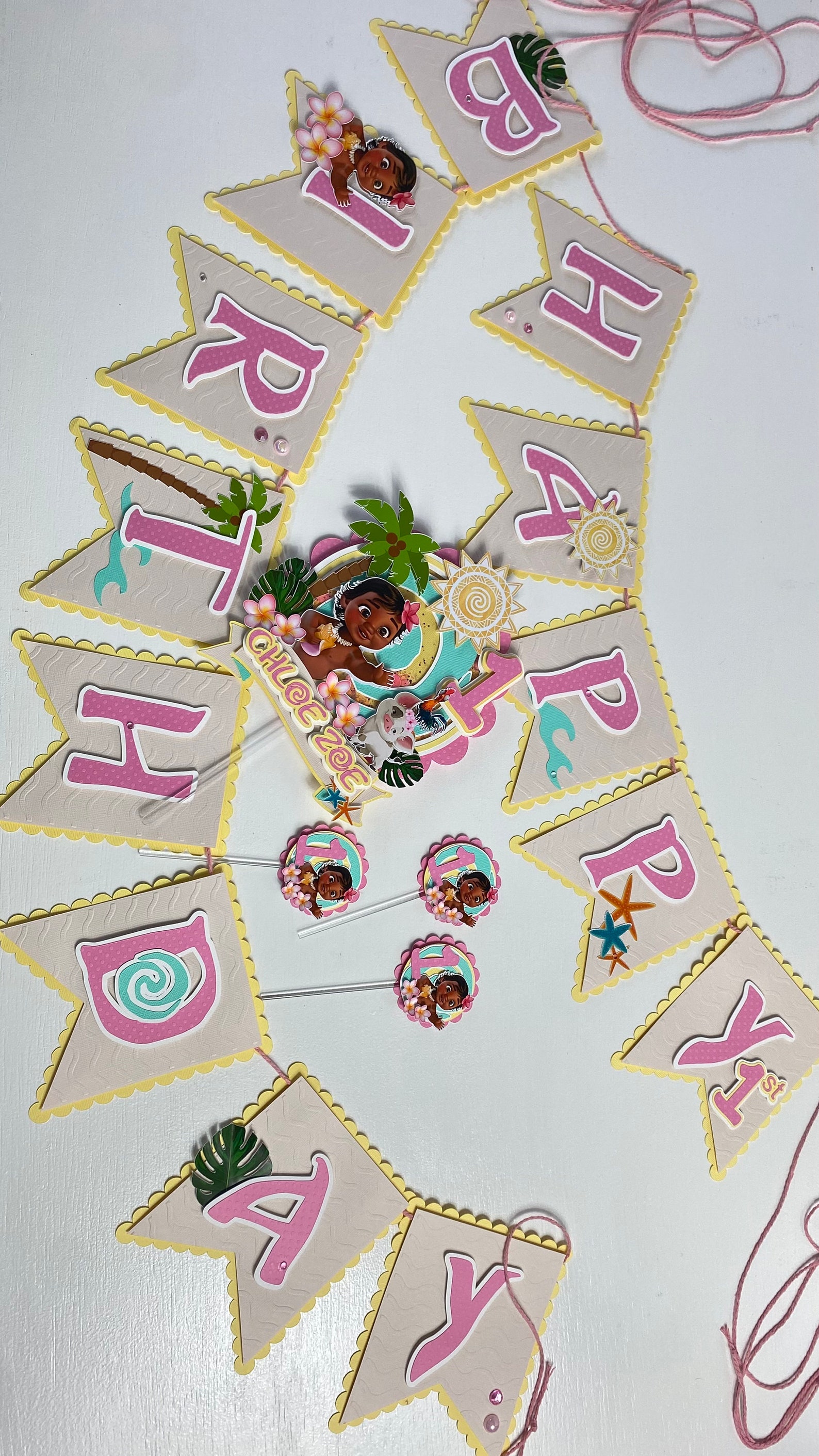 Moana Cake Topper, Moana Party Decorations, Moana Party Supplies, Moana ...