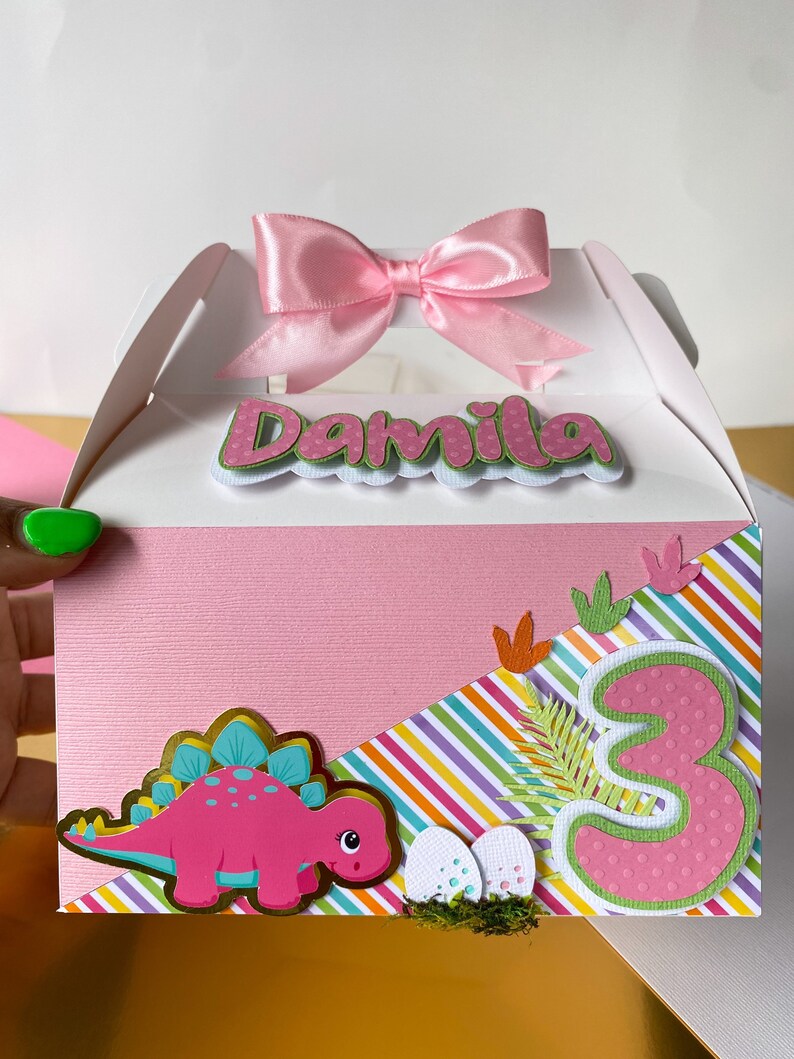 Dinosaur Favor Box, Dinosaur Themed Party, Dinosaur Birthday, Dinosaur ...