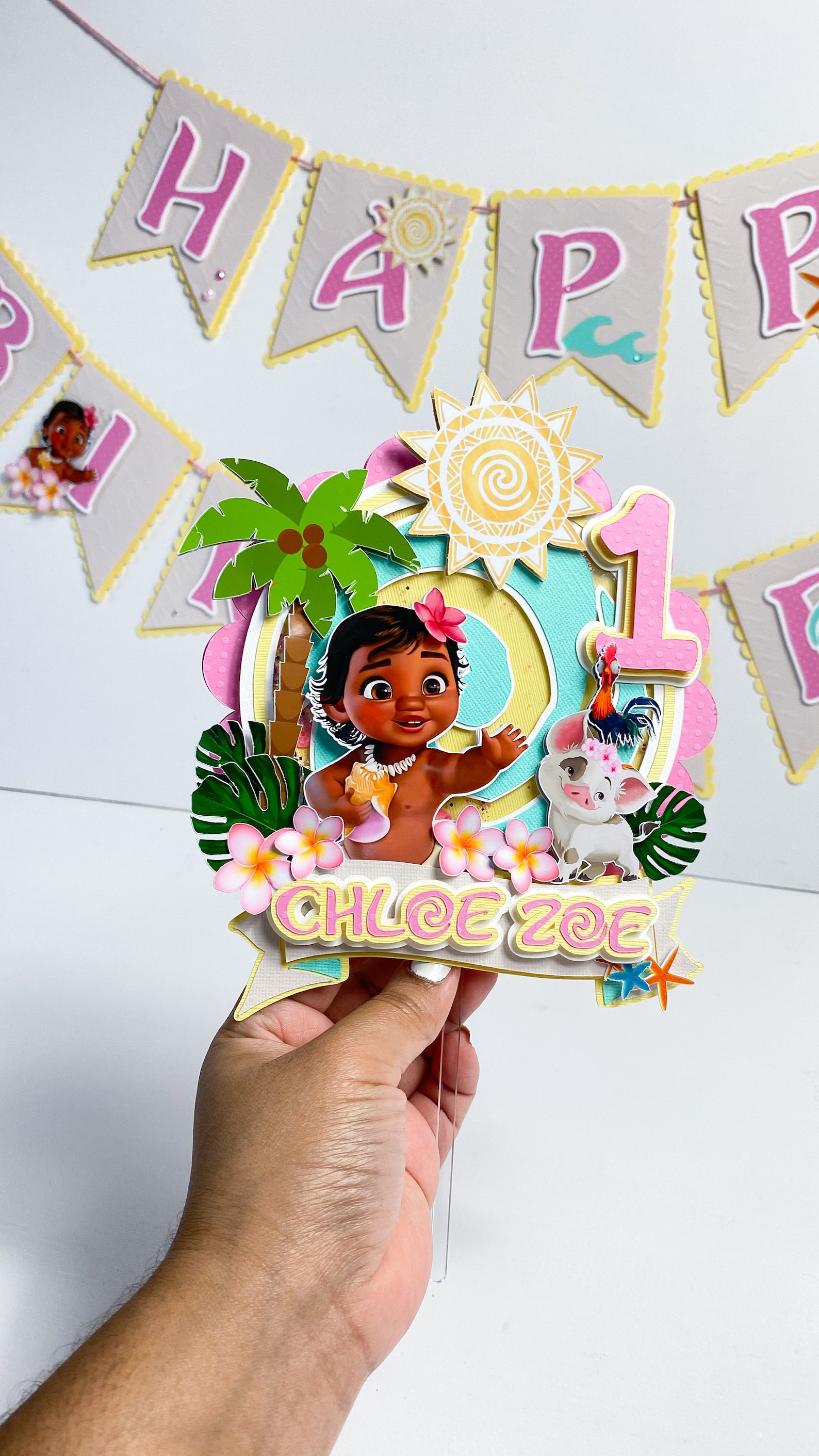 Moana Cake Topper, Moana Party Decorations, Moana Party Supplies, Moana ...