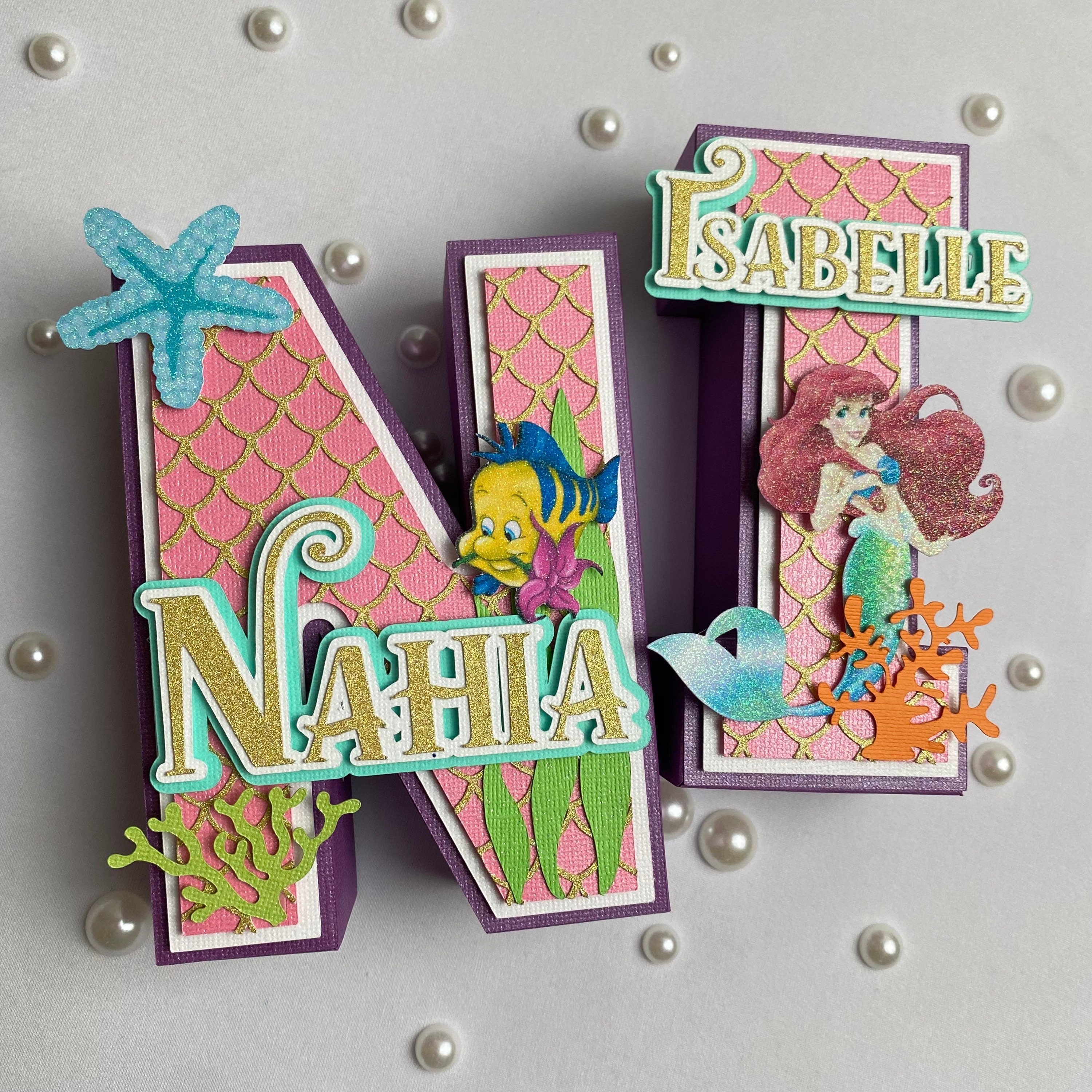 Little Mermaid 3D Letters Mermaid Party Decorations Little - Etsy