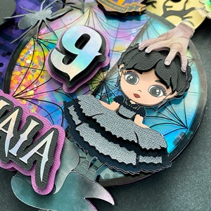 Wednesday Cake Topper, Wednesday Birthday Party, Centerpiece, Wednesday ...