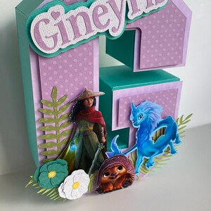 Raya 3D Letters Raya Party Decorations Raya and the Last - Etsy Canada