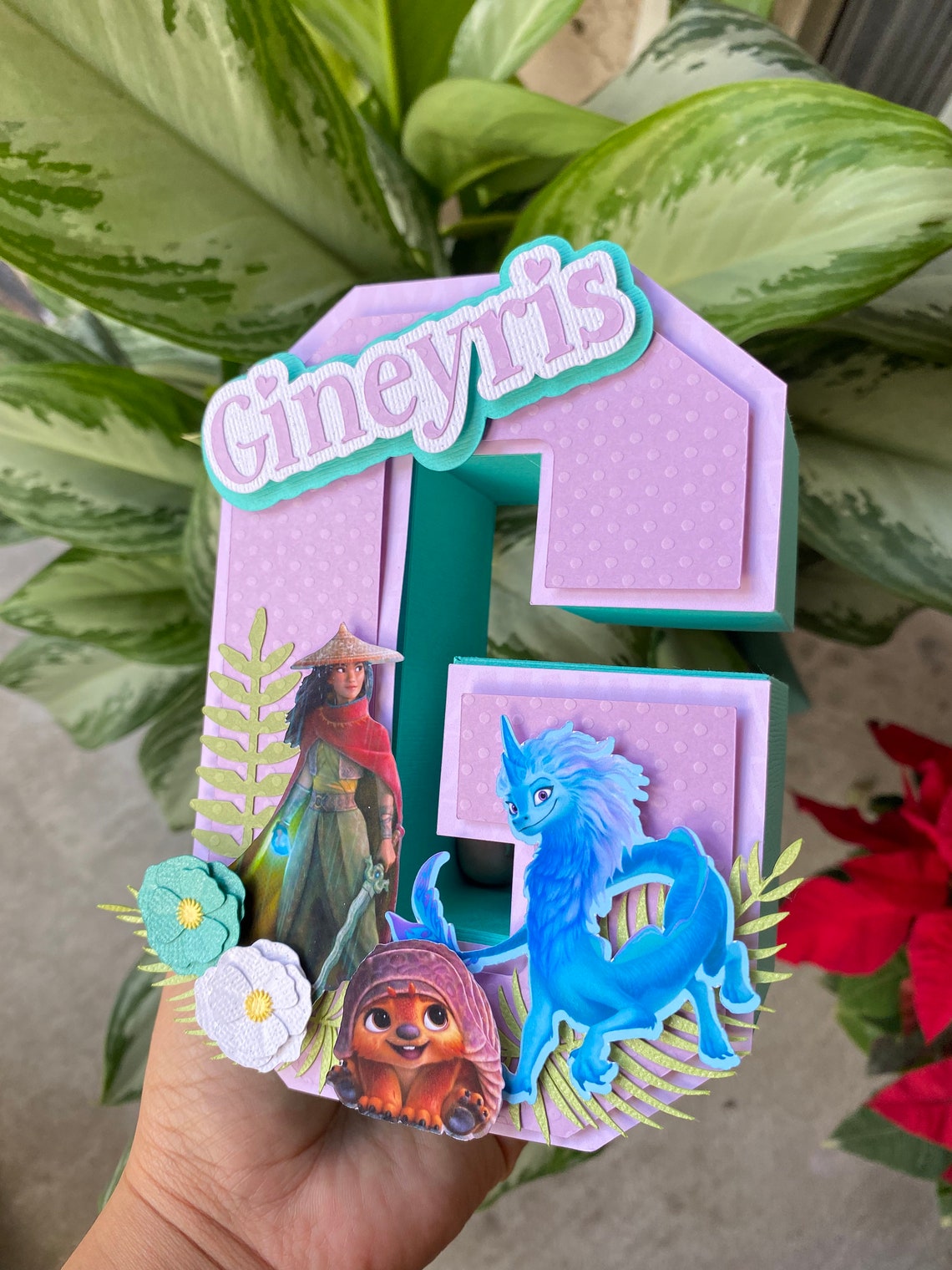 Raya 3D Letters, Raya Party Decorations, Raya and the Last Dragon Party ...