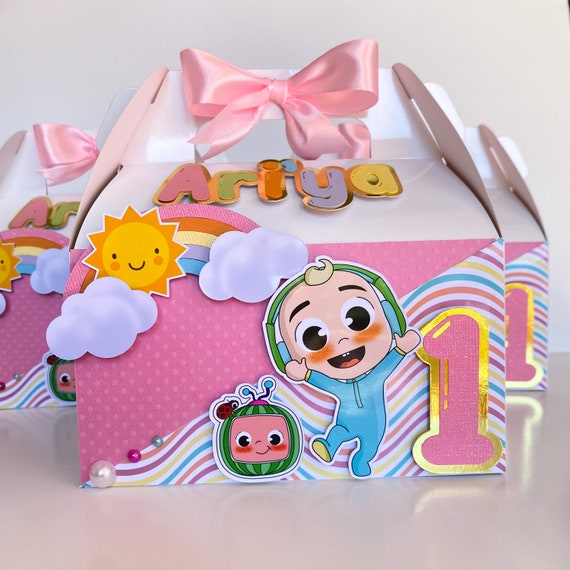 Party Supplies Cocomelon Themed Party Favor Boxes Favor Bags ...