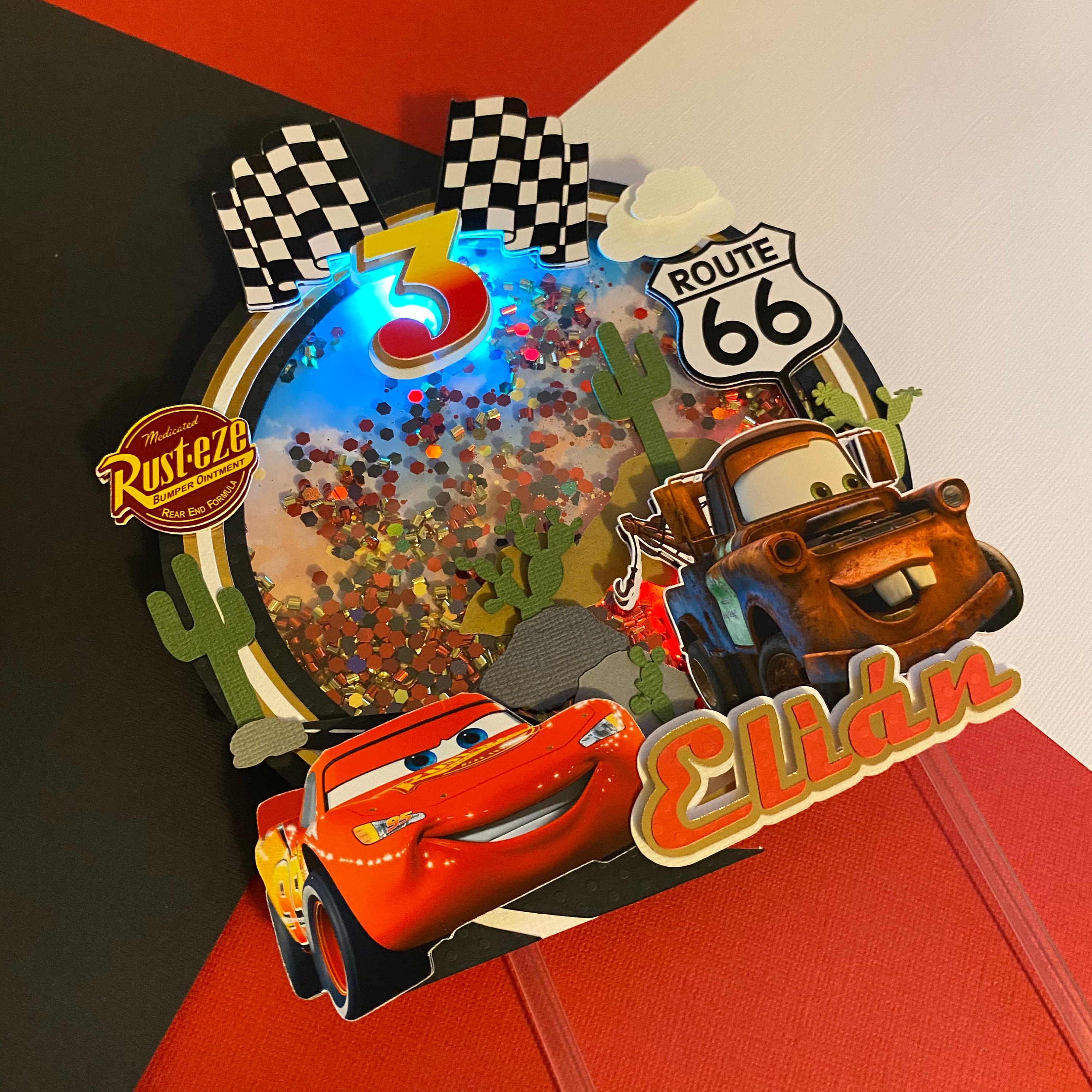Lightning Mcqueen Cake Topper Lightning Mcqueen Party - Etsy