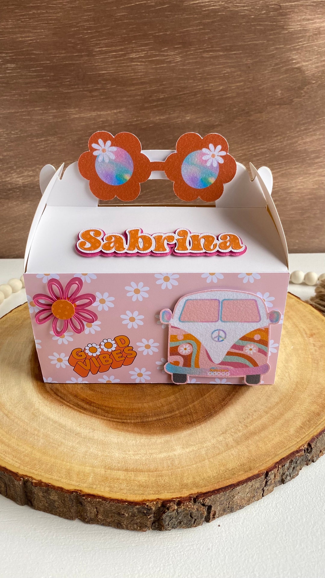 Groovy Favor Box, Birtbhay Party, Party Hippie, Retro Van, Groovy Boxes ...