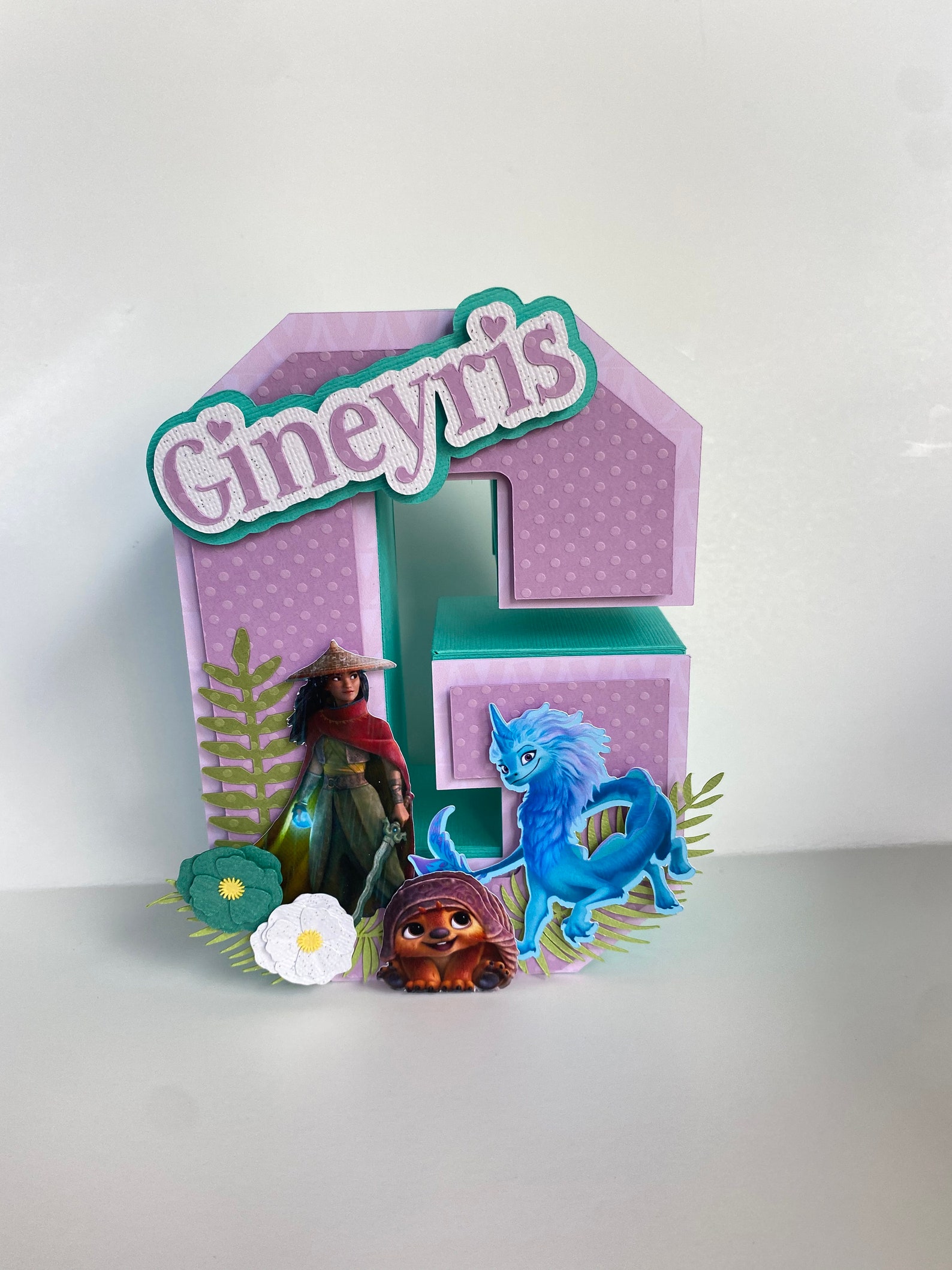 Raya 3D Letters, Raya Party Decorations, Raya and the Last Dragon Party ...